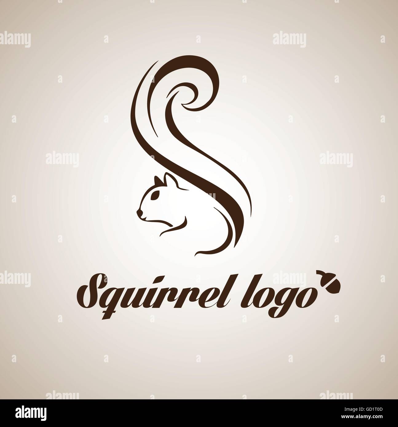 squirrel logo designed in a simple way so it can be use for multiple ...