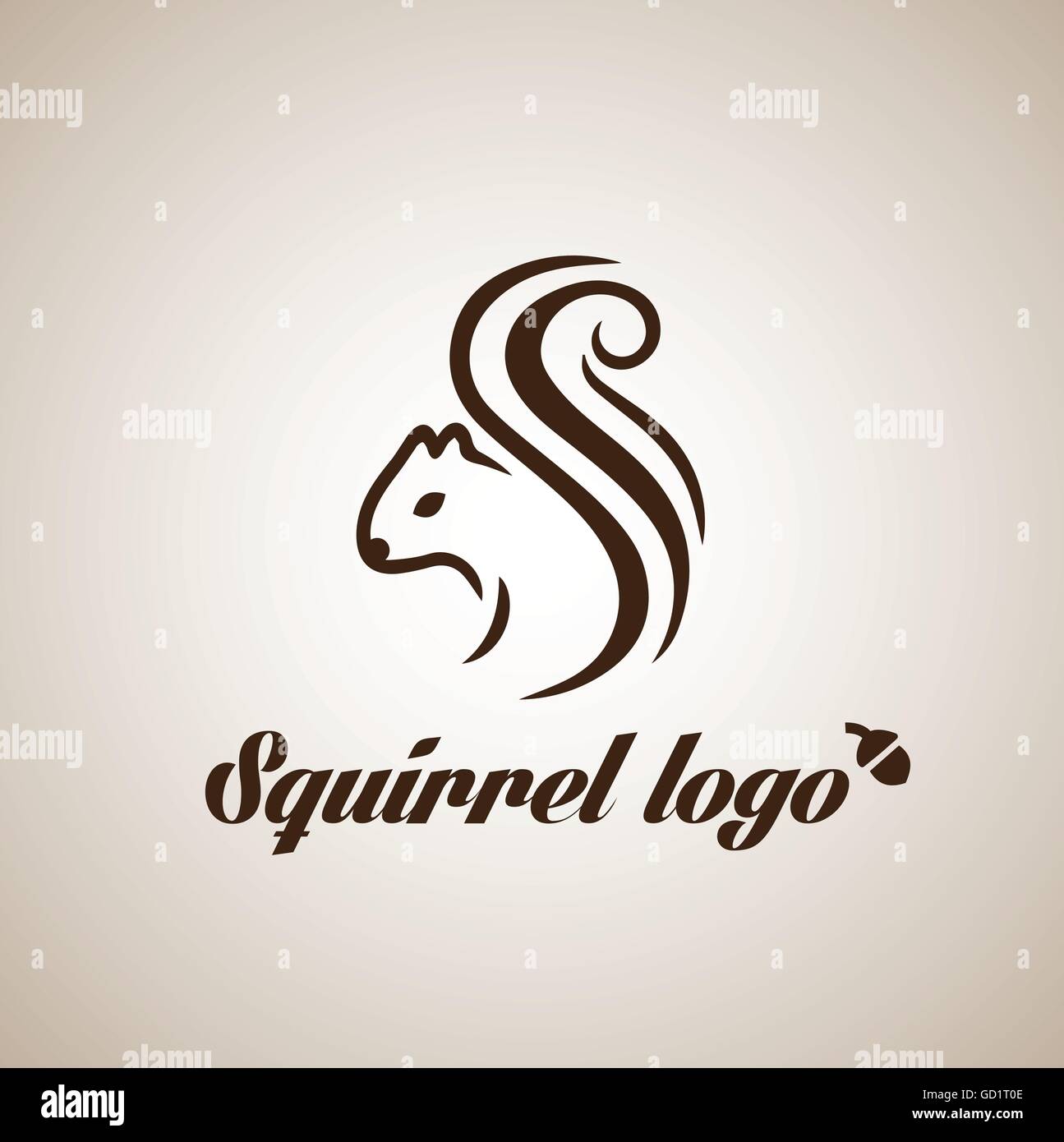 squirrel logo designed in a simple way so it can be use for multiple ...