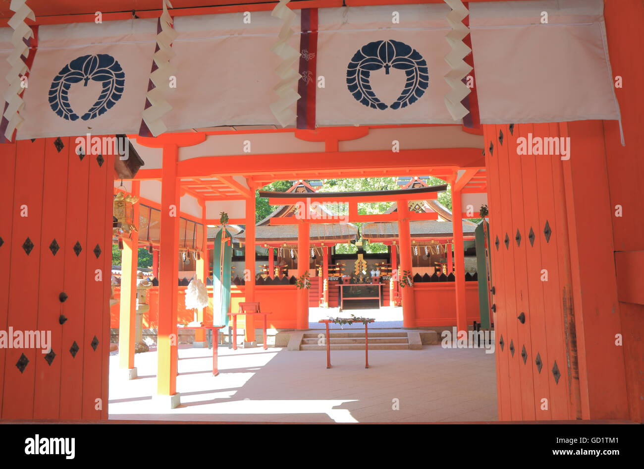Yoshida shrine in Kyoto Japan.Shinto shrine located in in Kyoto and was ...