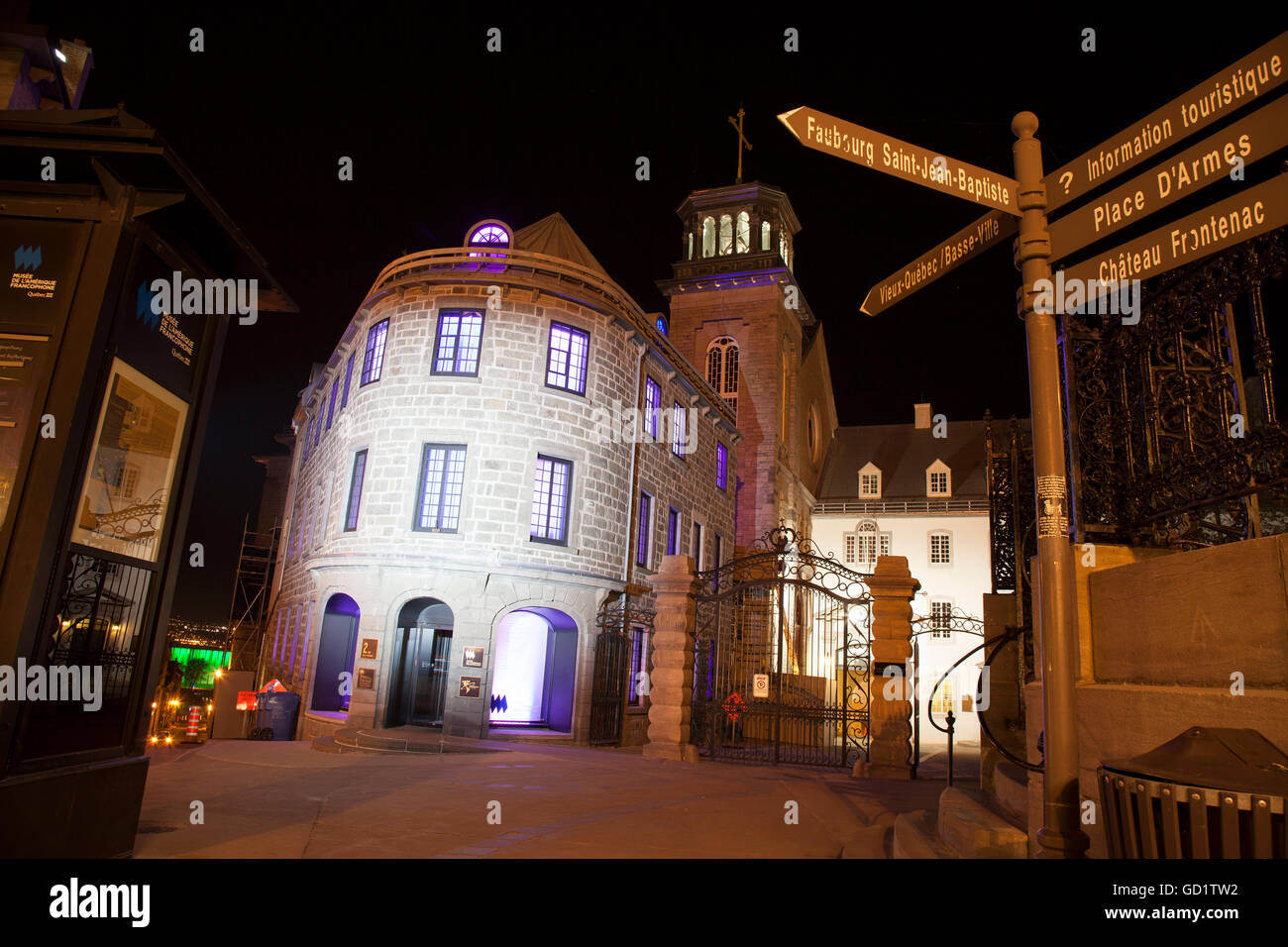 QUEBEC CITY - MAY 24, 2016: Musee Du Amerique de Francophone. History ...