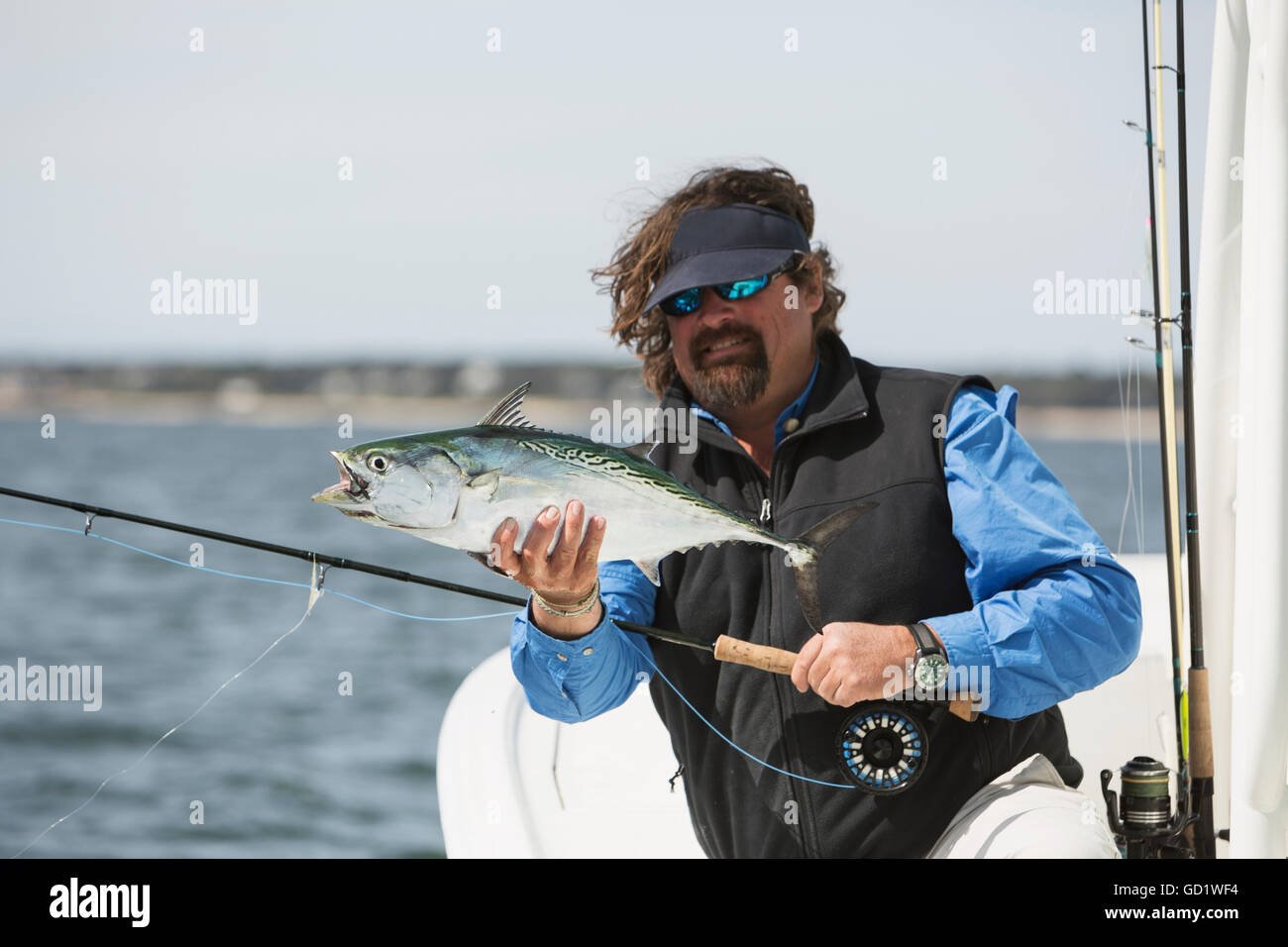 Person holding fish on boat hi-res stock photography and images - Alamy