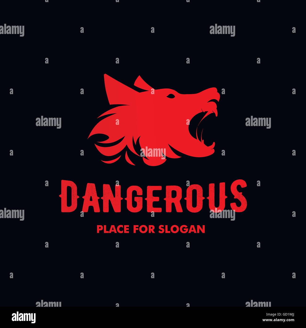 Angry dog barking side view hi-res stock photography and images - Alamy