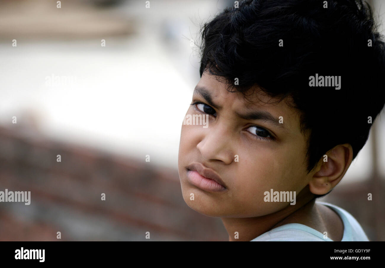 Child worried close up hi-res stock photography and images - Alamy