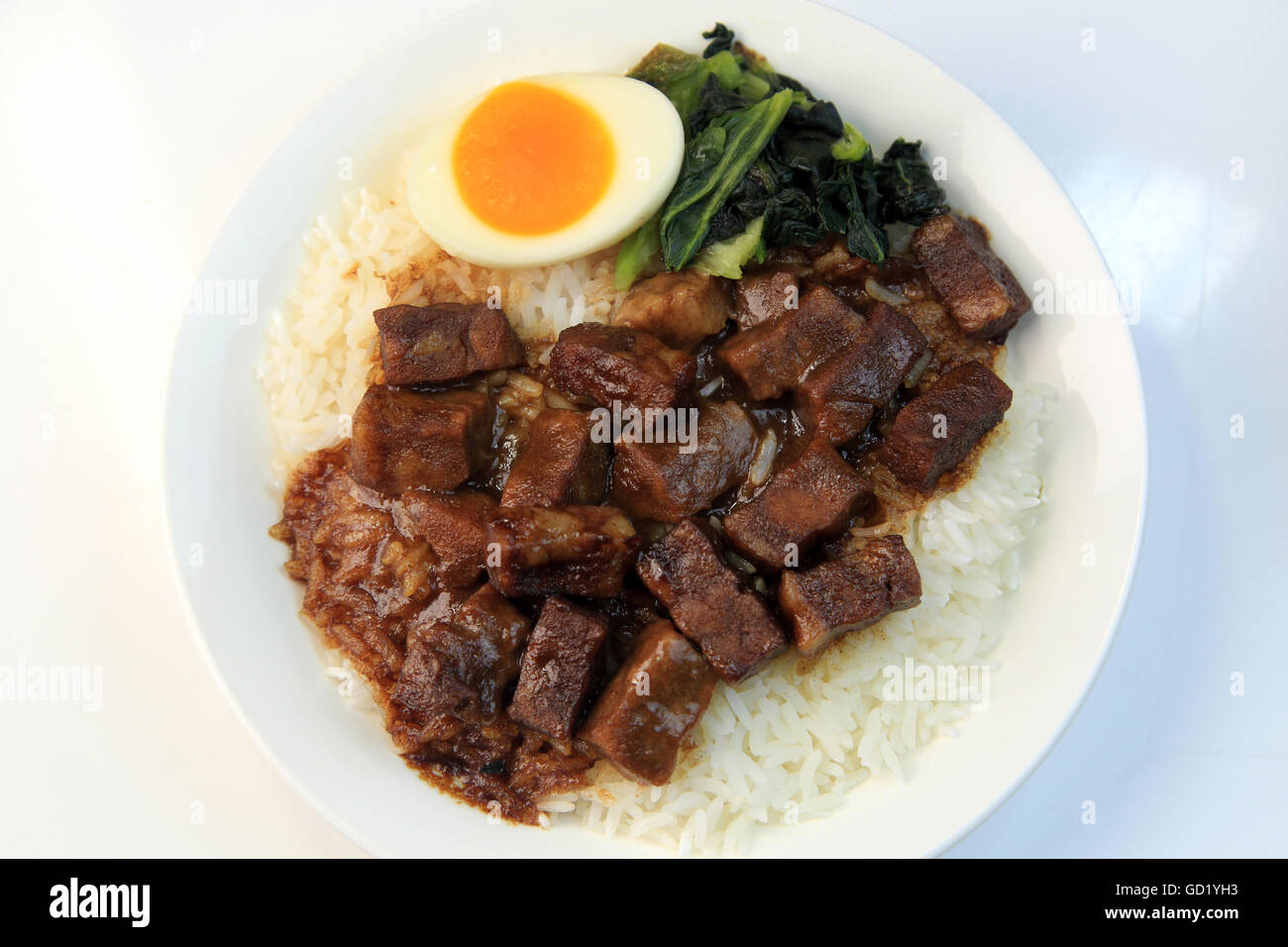 Minced pork rice Stock Photo - Alamy