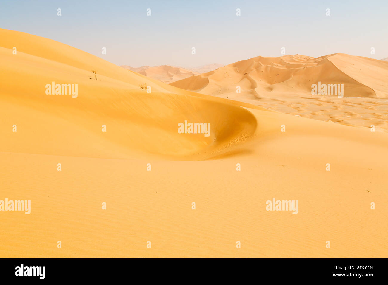 the empty quarter and outdoor sand dune in oman old desert rub al khali ...