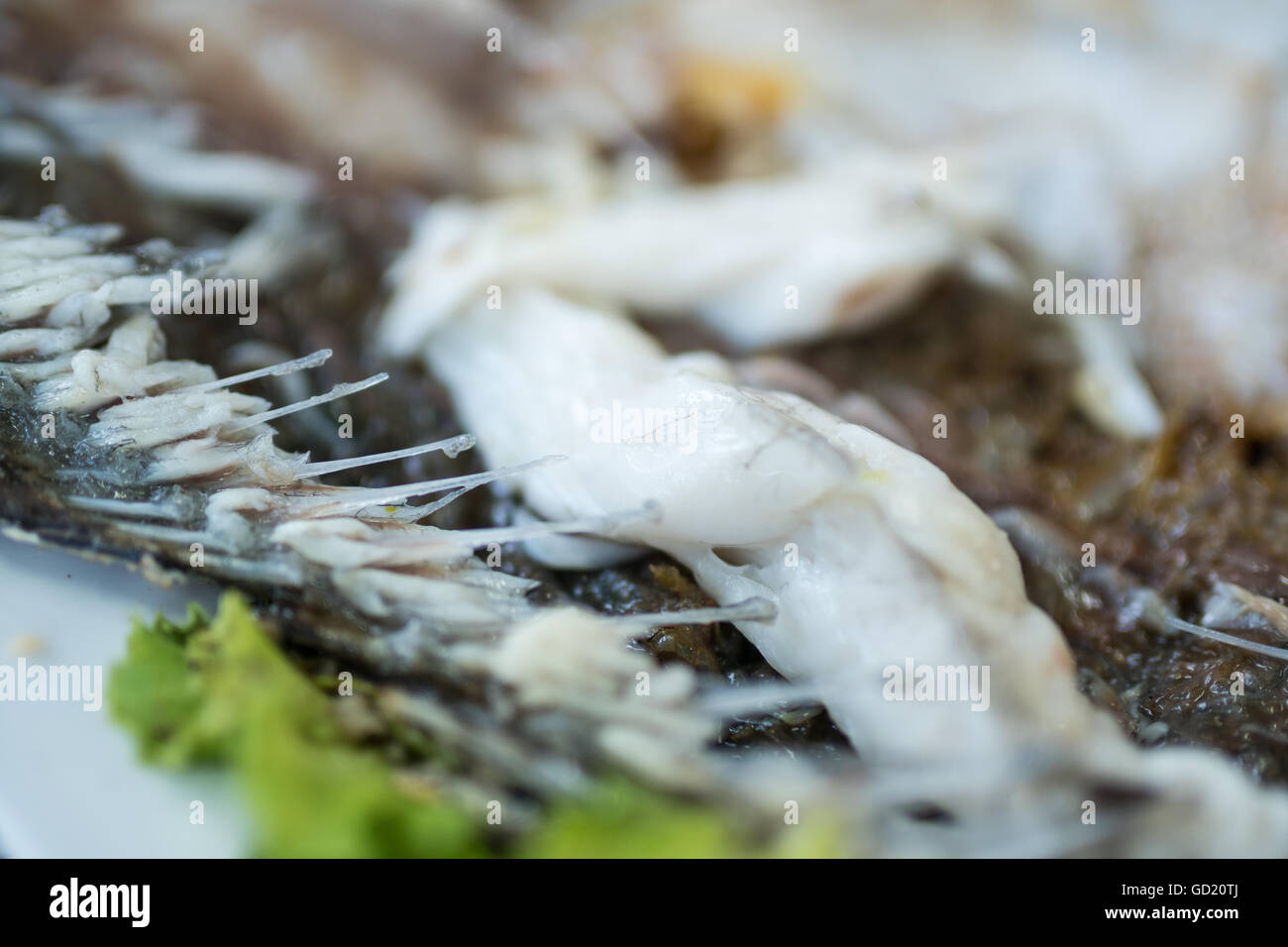 Fried fish bones hi-res stock photography and images - Alamy
