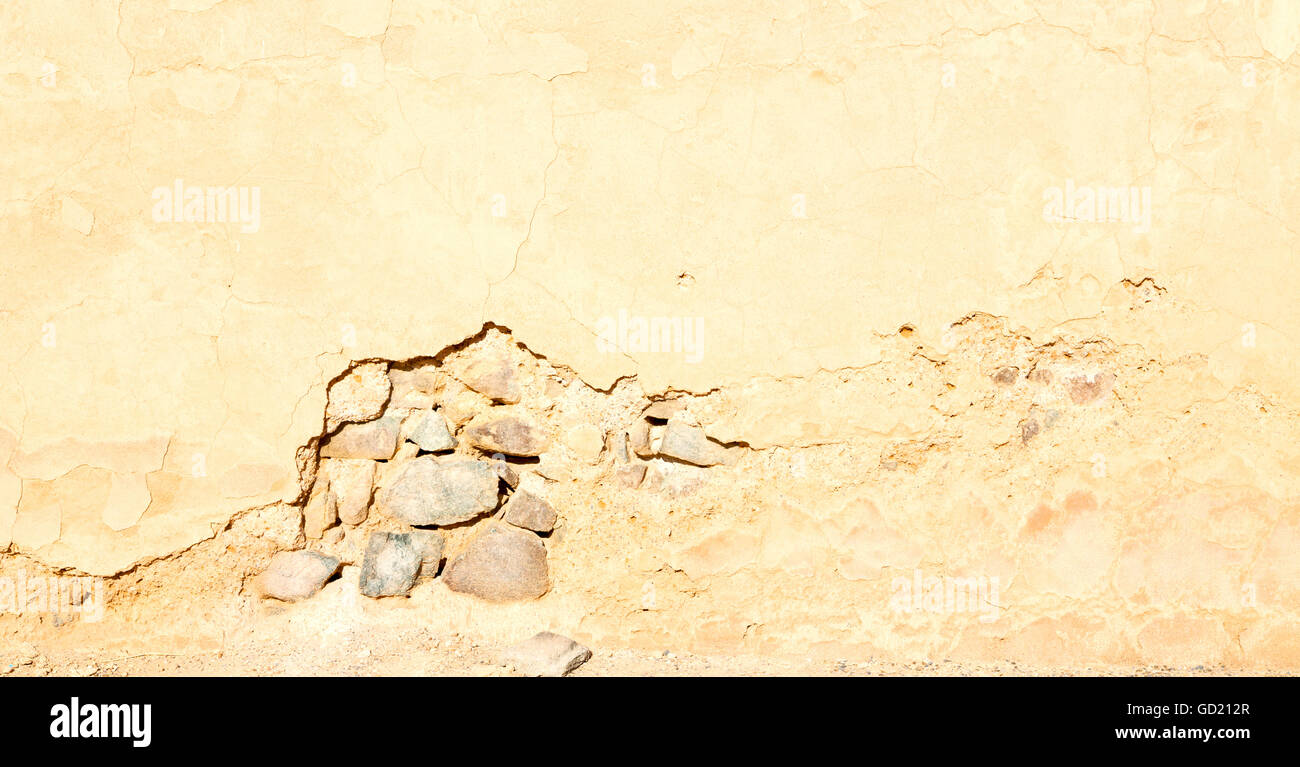 near house and block building abstract background in oman the old wall ...