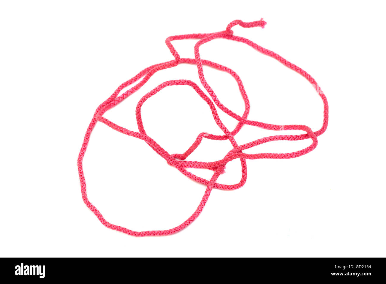 Rope in the form of waves isolated on white Stock Photo - Alamy