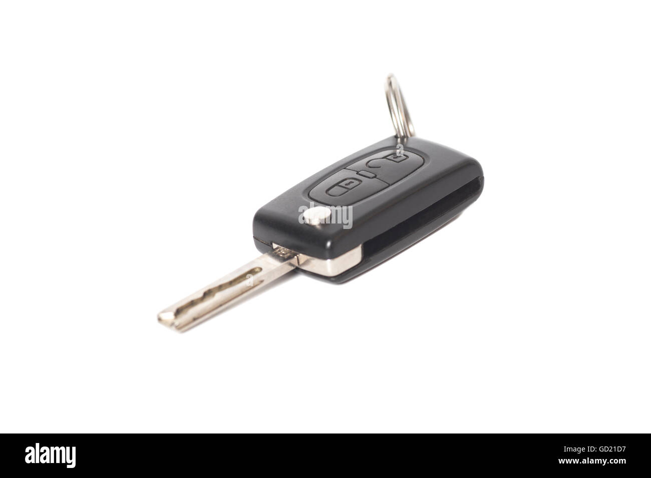 car key isolated on white background Stock Photo - Alamy