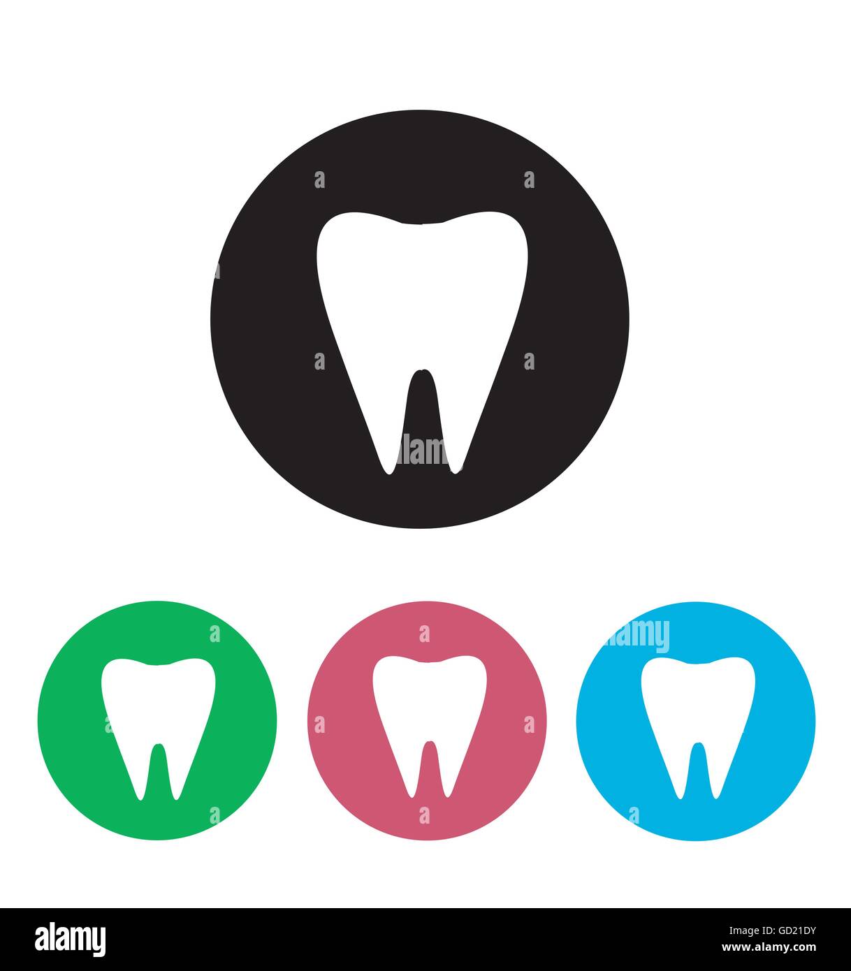 Tooth Vector illustration on white Stock Vector Image & Art - Alamy