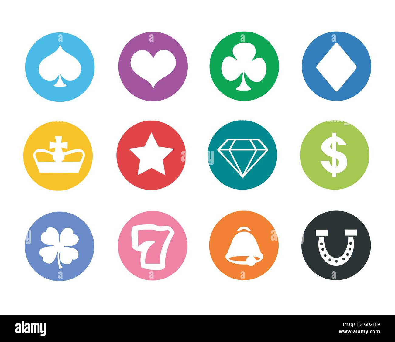 Poker icons hi-res stock photography and images - Alamy