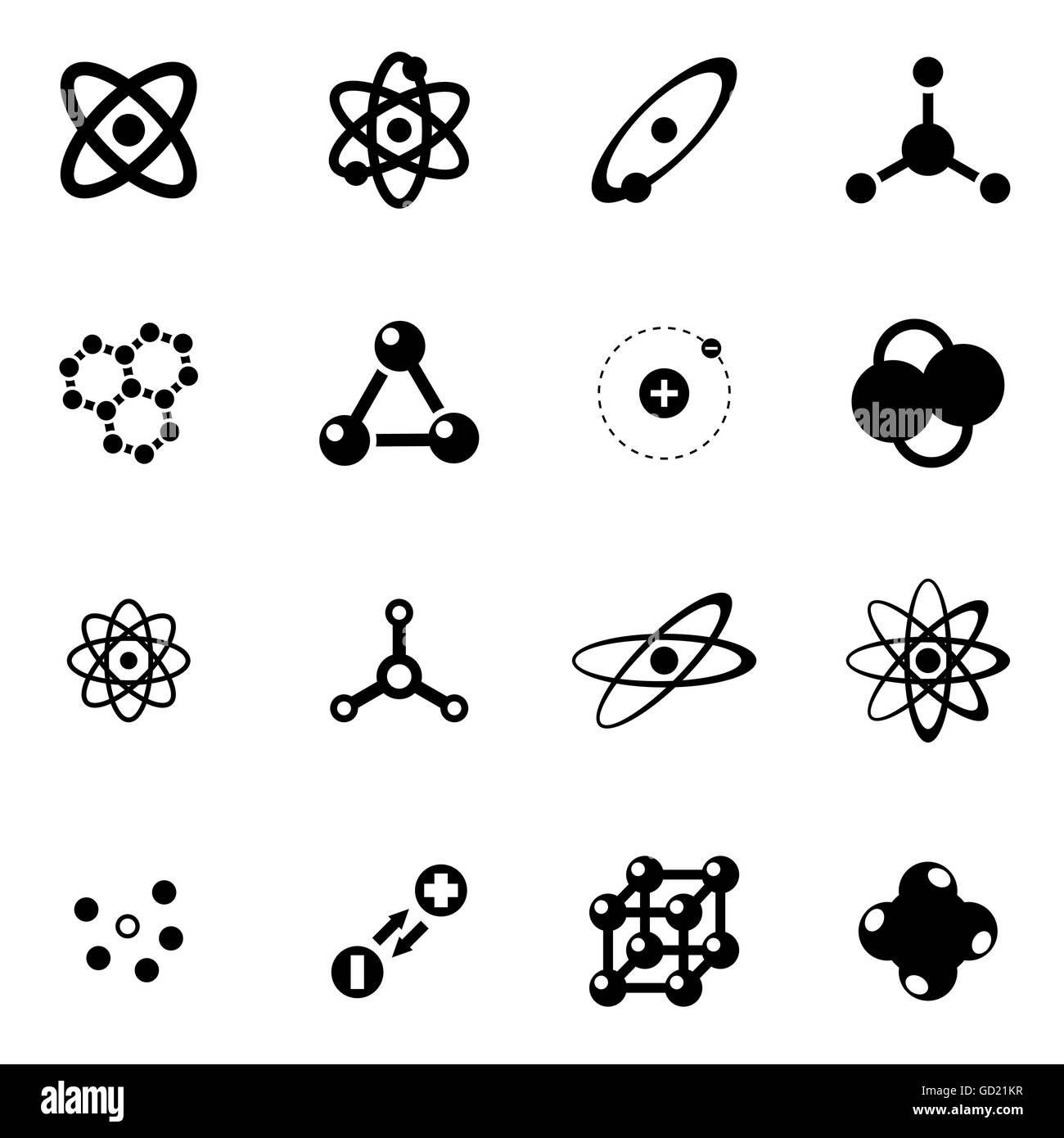 Black atom Black and White Stock Photos & Images - Alamy