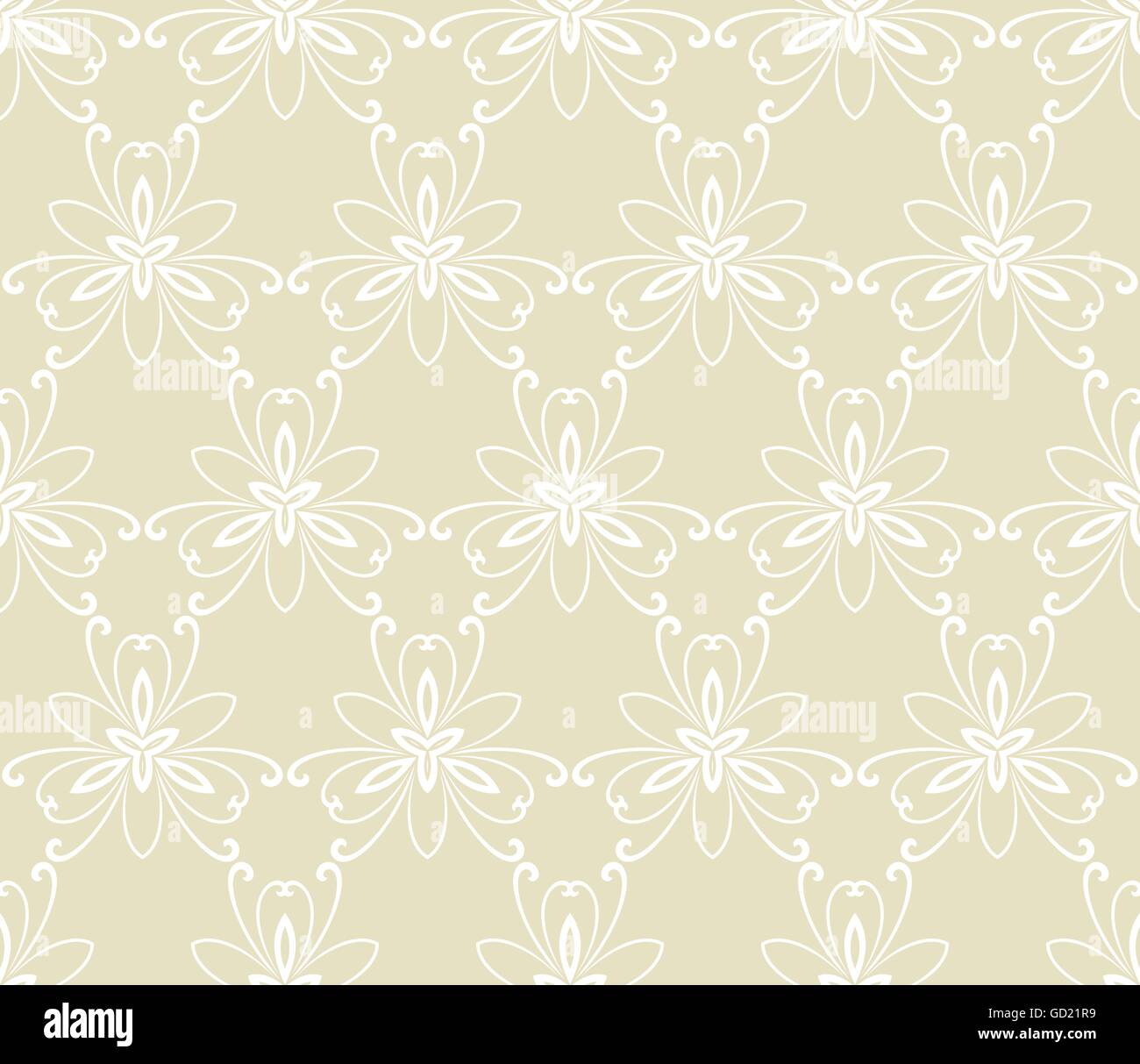 Floral Fine Seamless Vector Pattern Stock Vector Image & Art - Alamy