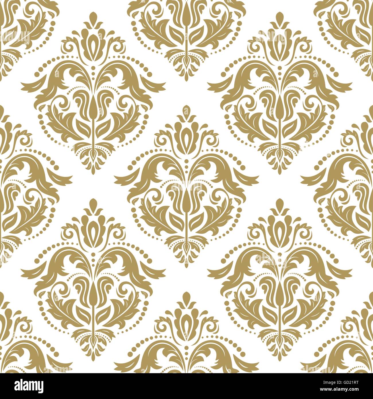 Seamless Vector Wallpaper in the Style of Baroque Stock Vector Image ...