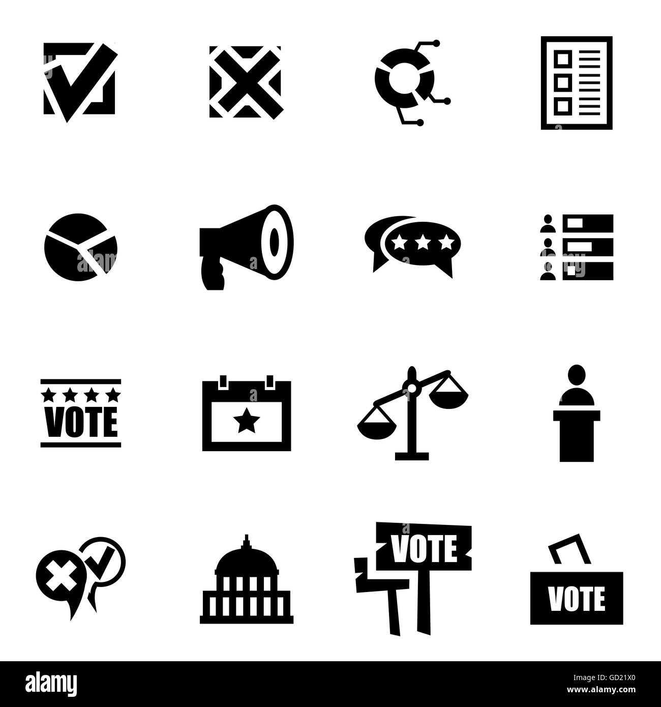 Congress icon Black and White Stock Photos & Images - Alamy