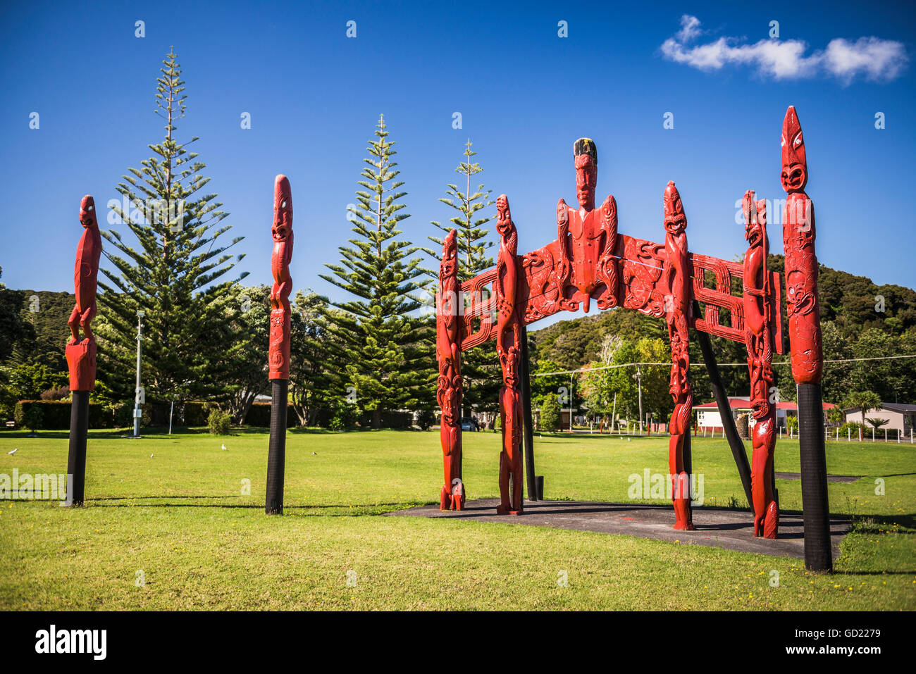 Pouwhenua, Waitangi Treaty Grounds, Bay of Islands, Northland Region ...