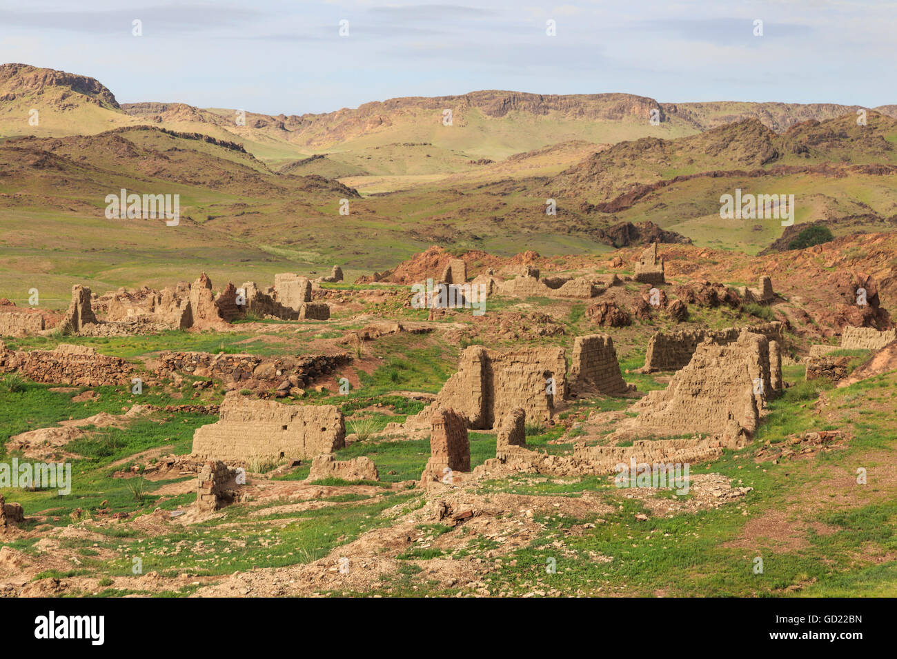 Ongiin Khiid monastery ruins, Saikhan Ovoo, The Gobi, Mongolia, Central ...
