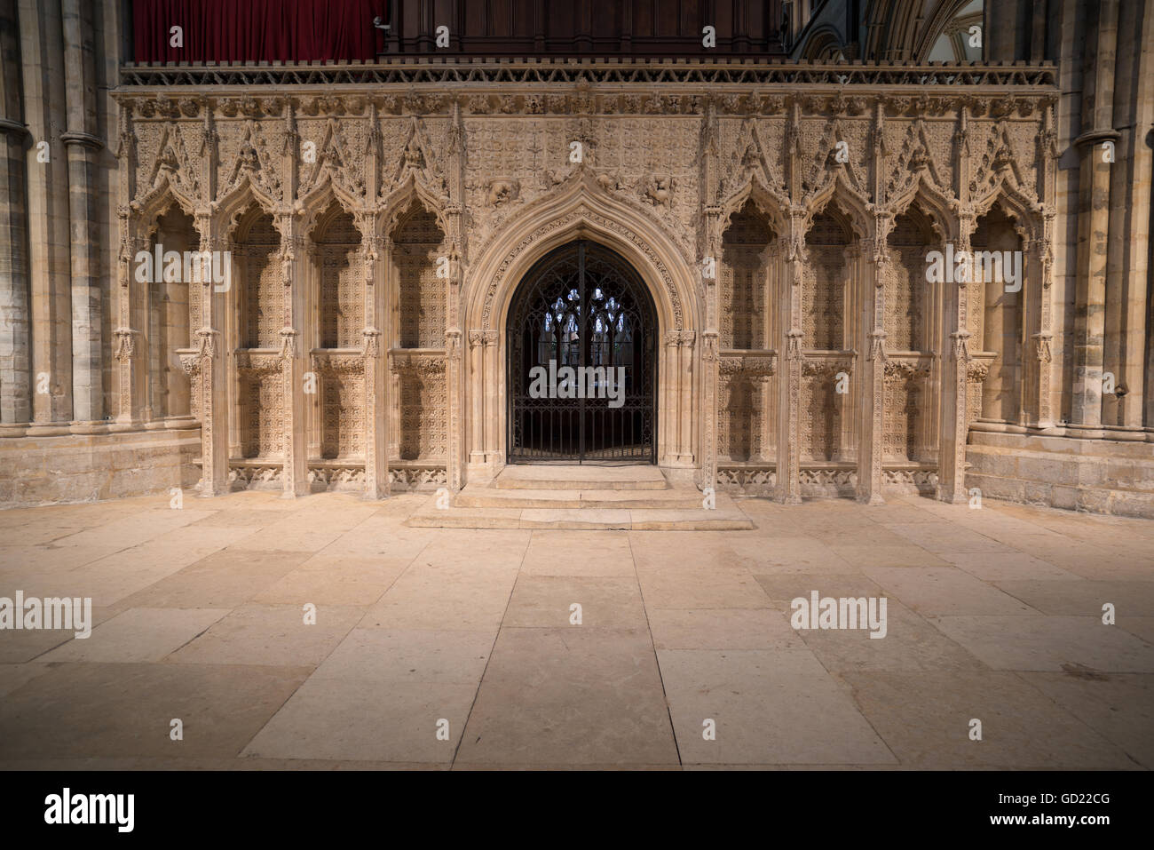 Rood screen at Lincoln cathedral Stock Photo - Alamy