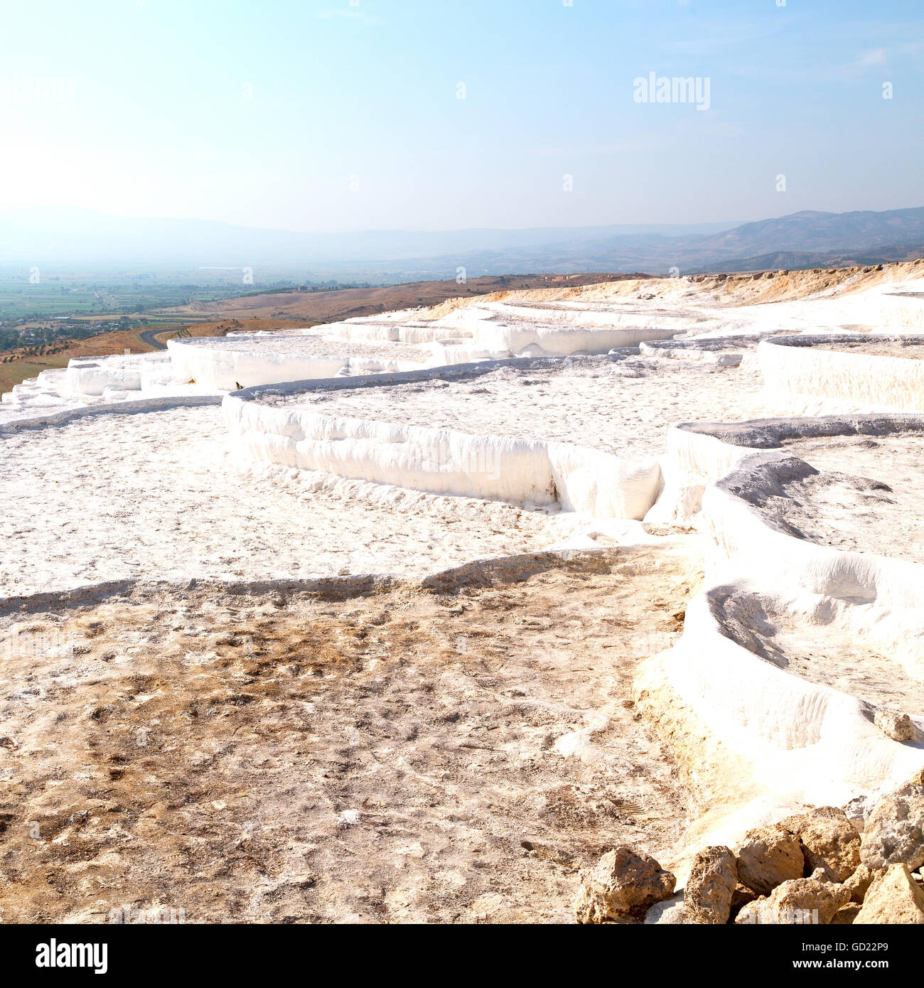 unique abstract in pamukkale turkey asia the old calcium bath and ...