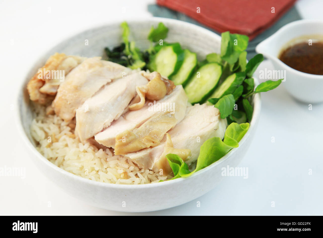 Khao man gai chicken rice hi-res stock photography and images - Alamy