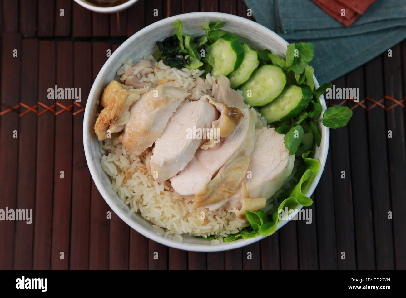 Khao man gai chicken rice hi-res stock photography and images - Alamy