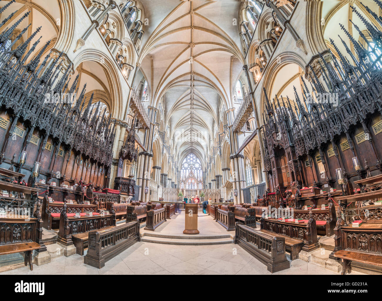 Chancel at Lincoln cathedral Stock Photo - Alamy