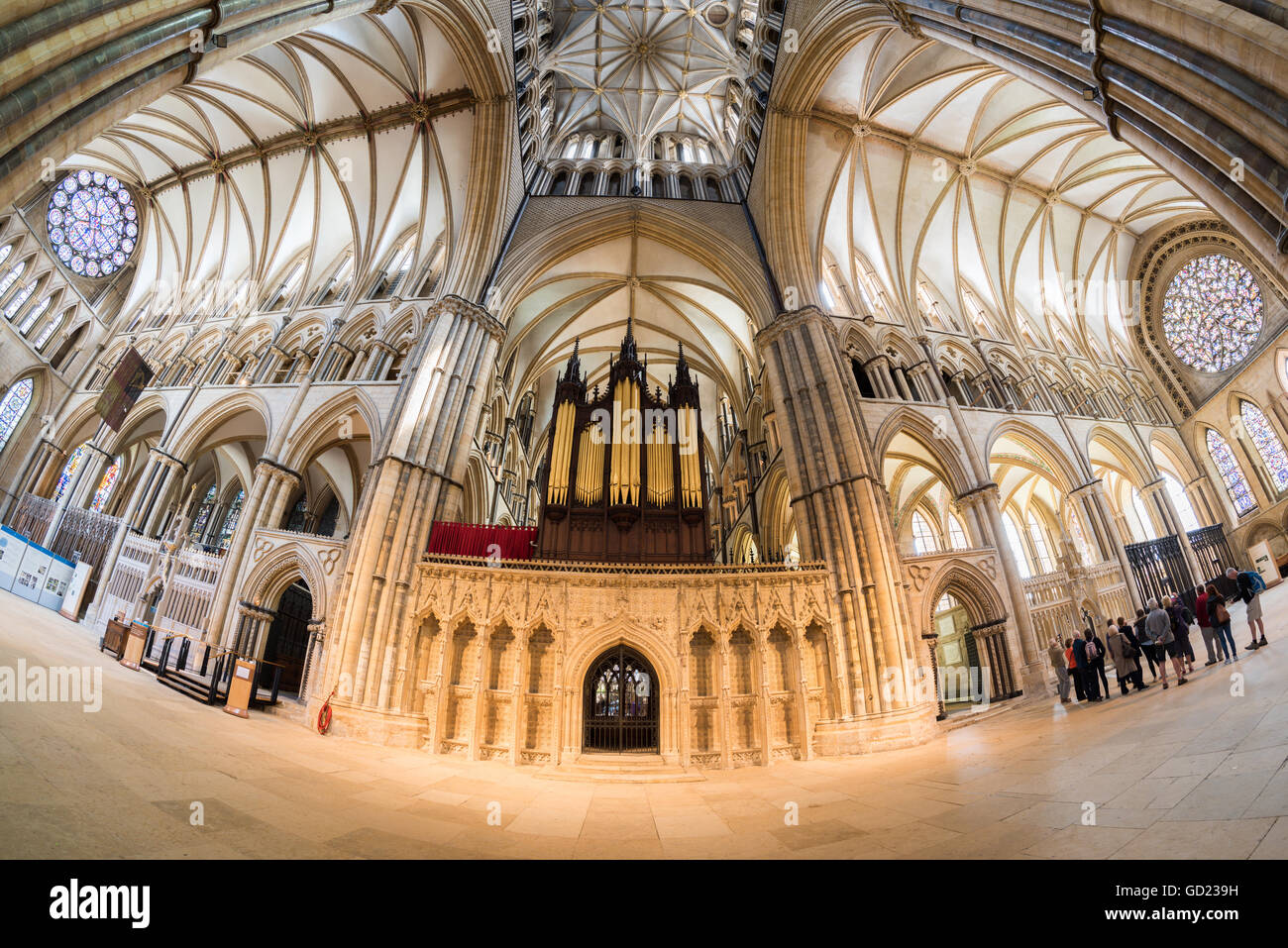 Rood screen at Lincoln cathedral Stock Photo - Alamy