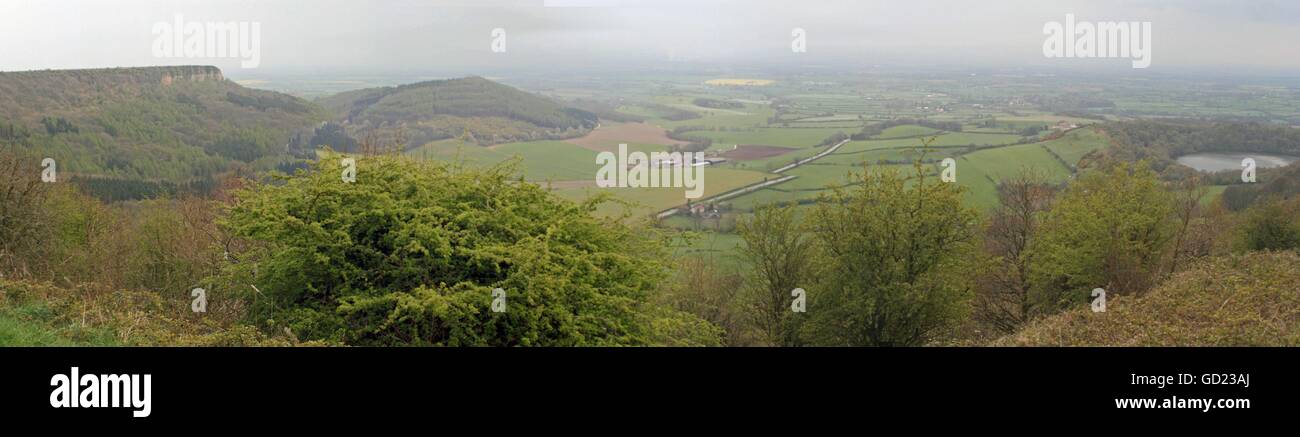 Panorama from Sutton Bank Stock Photo - Alamy