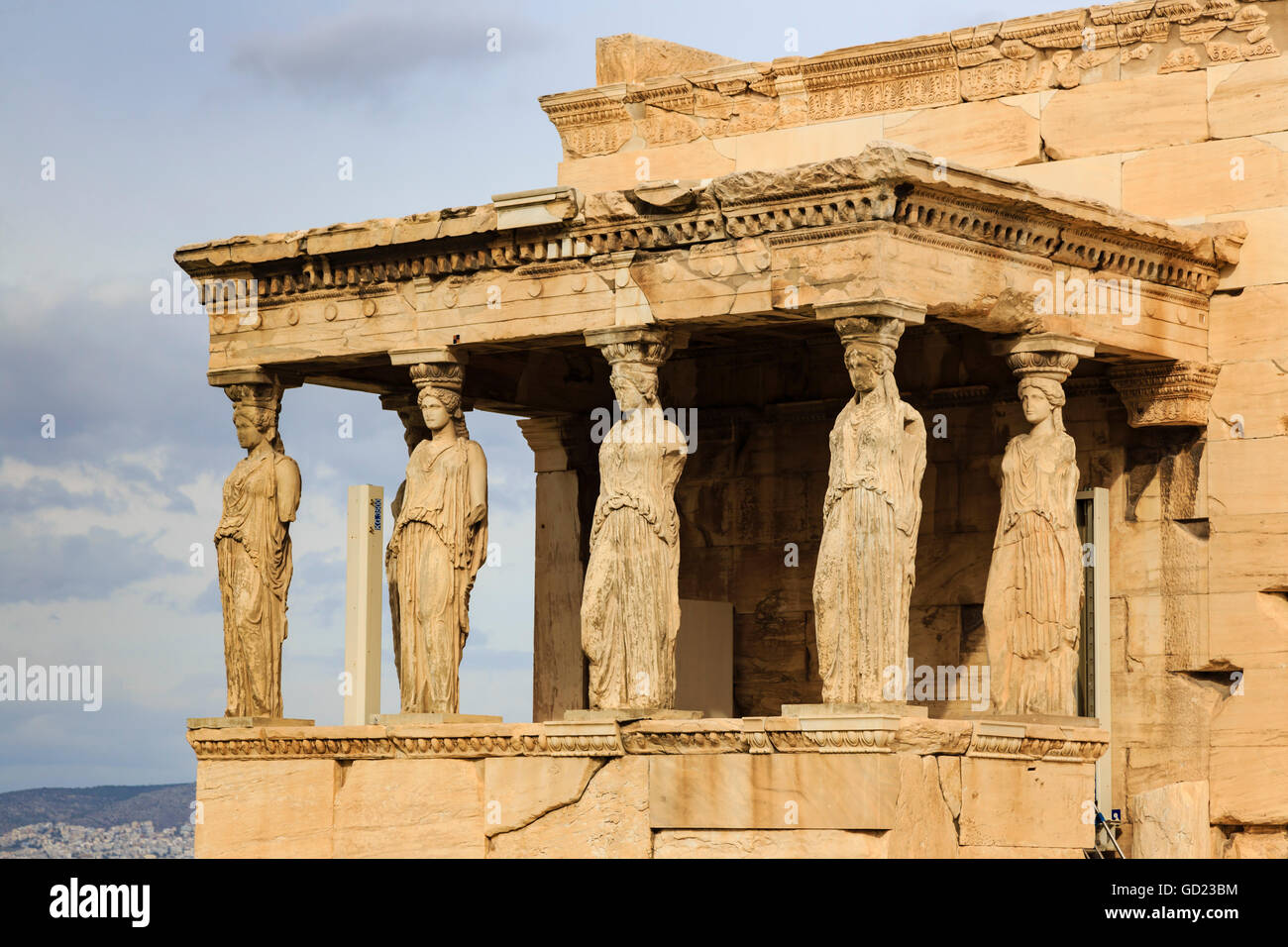 Porch of the maidens (Caryatids), Erechtheion, Acropolis, UNESCO World ...