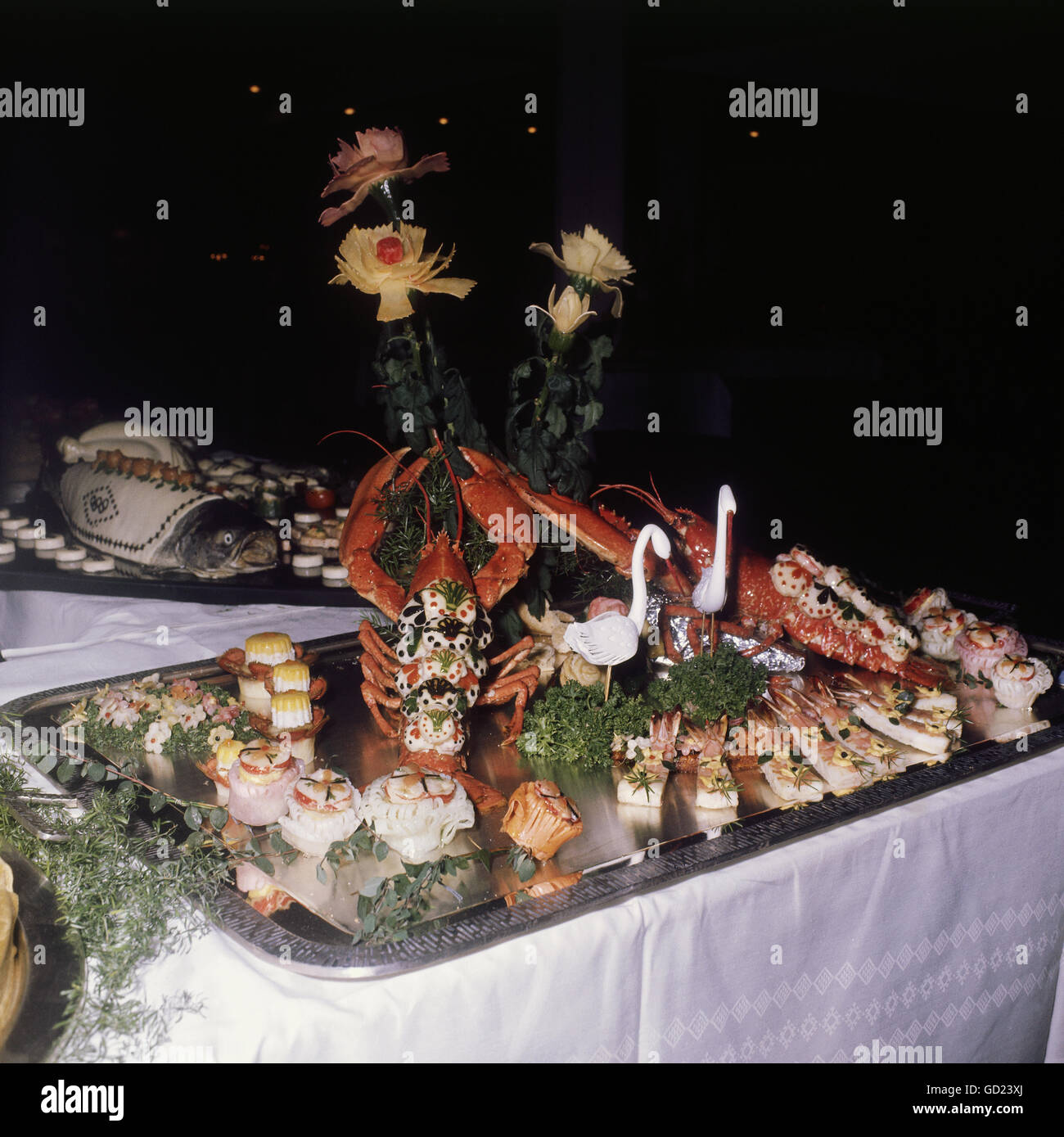 1970s food dinner hi-res stock photography and images - Alamy