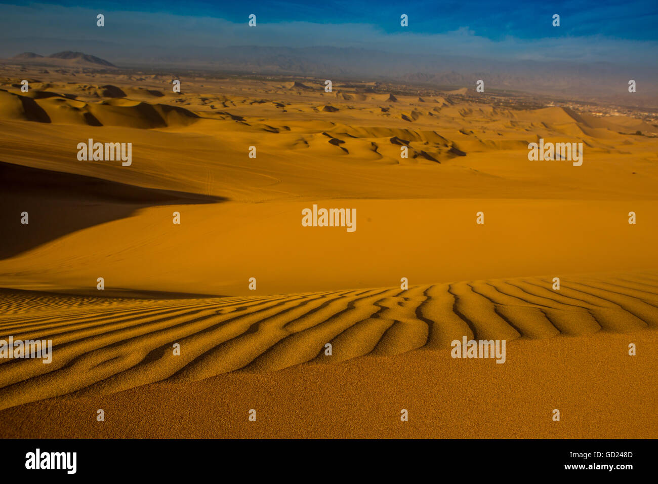 Sand dunes at Huacachina Oasis, Peru, South America Stock Photo - Alamy