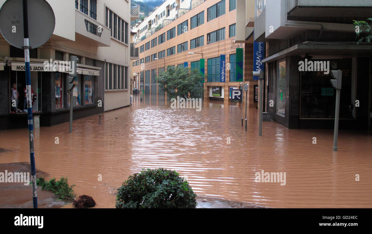 Madeira river flooding hi-res stock photography and images - Alamy