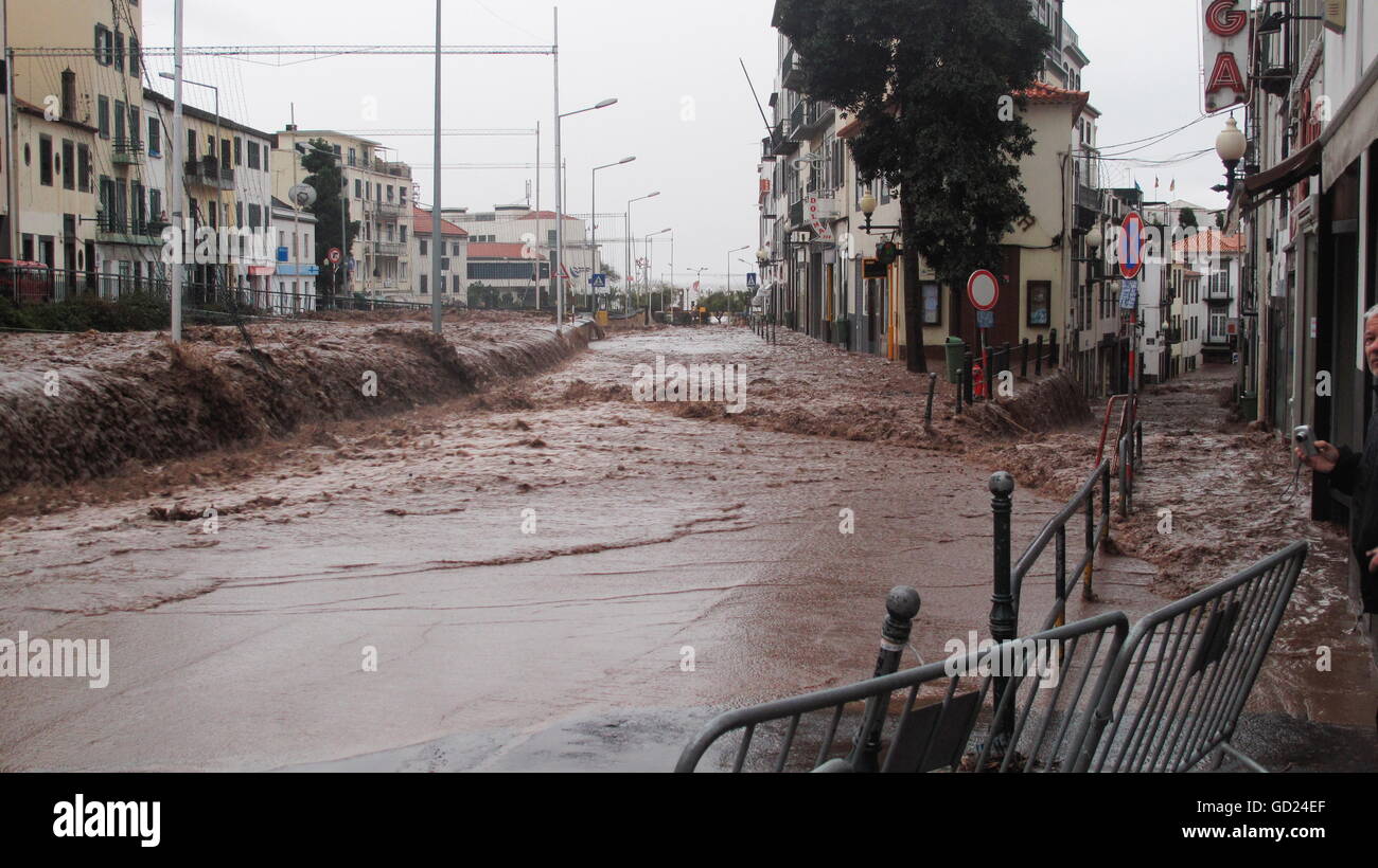 Madeira river flooding hi-res stock photography and images - Alamy