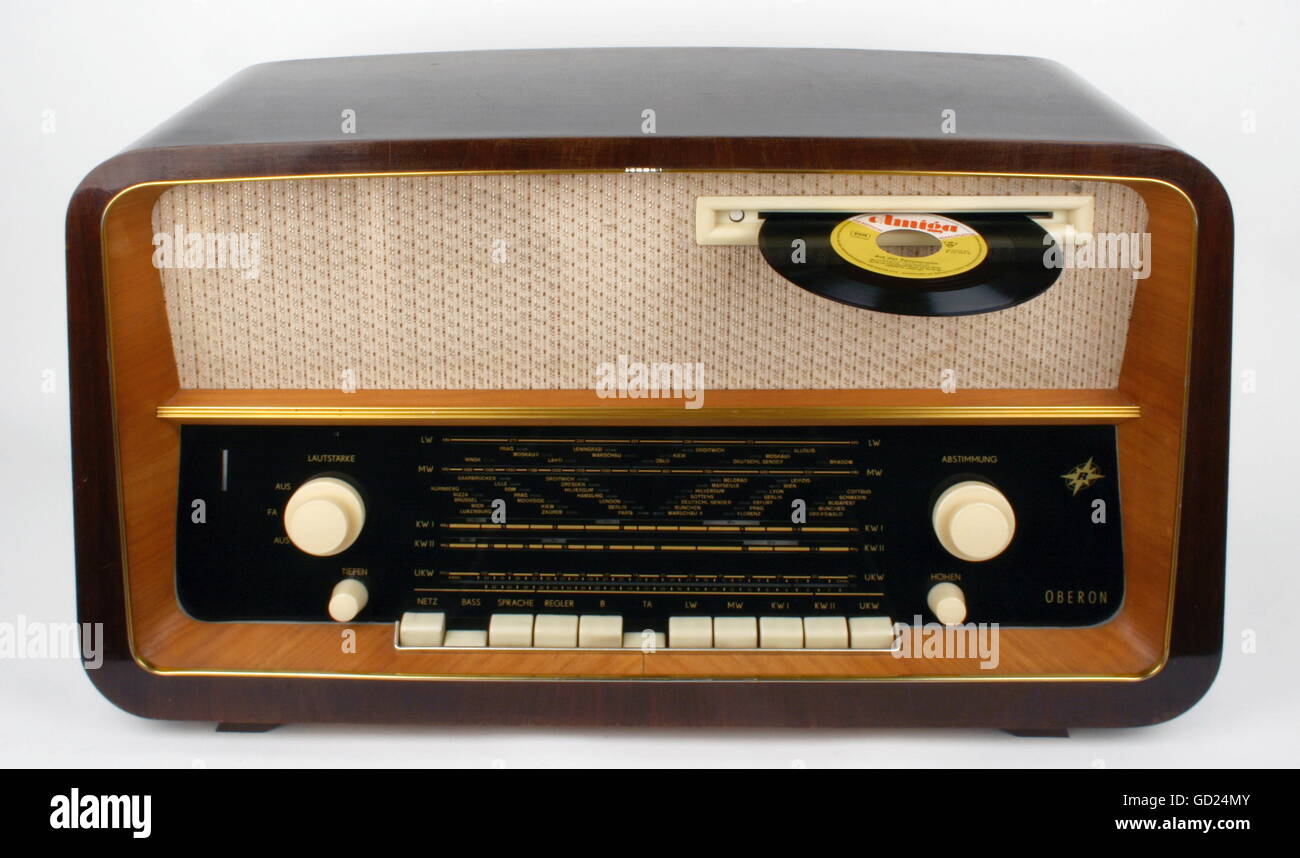 broadcast, radio, radio sets, radio set standard track Oberon with ...