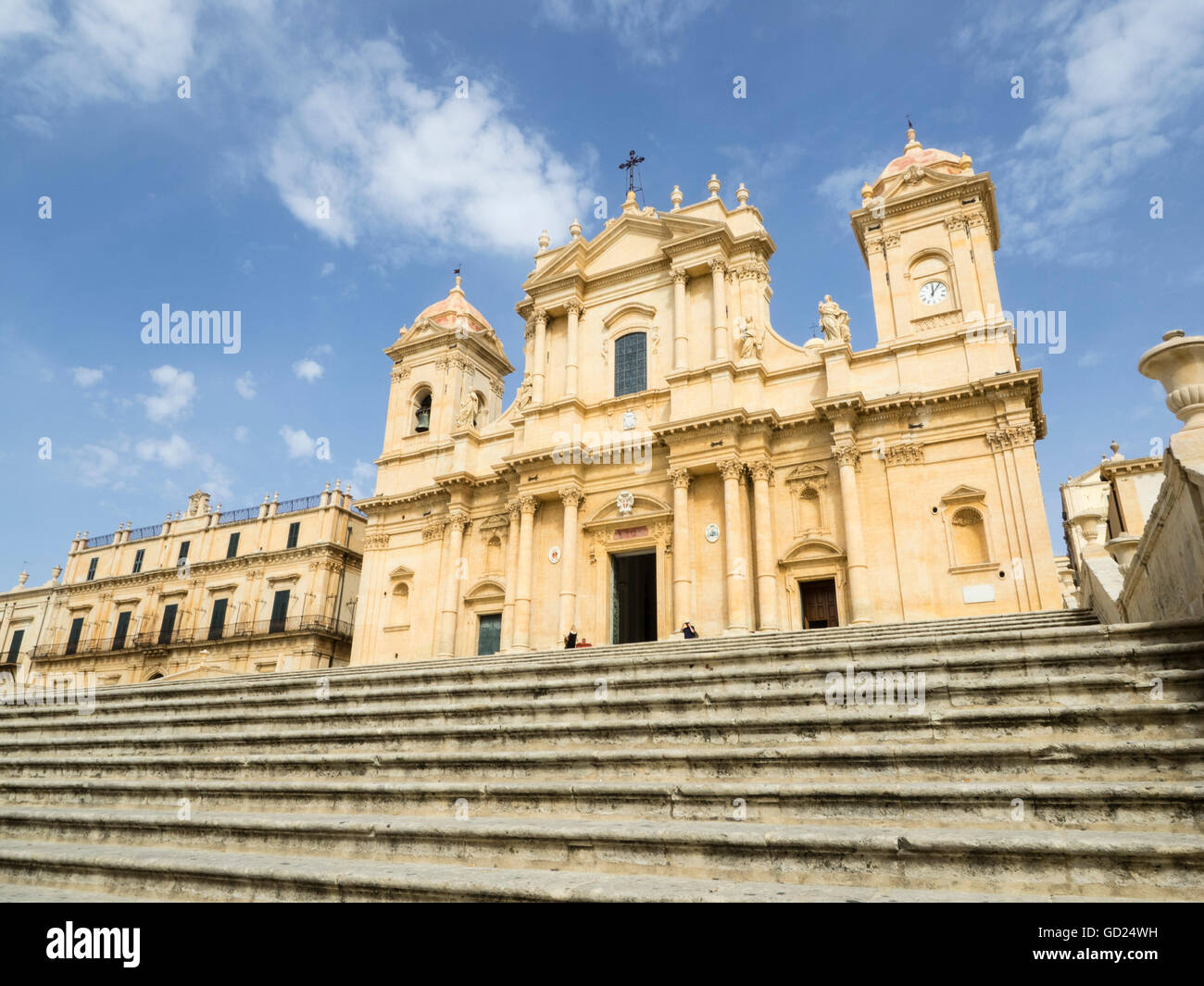 The Cathedral, UNESCO World Heritage Site, Noto, Sicily, Italy, Europe ...