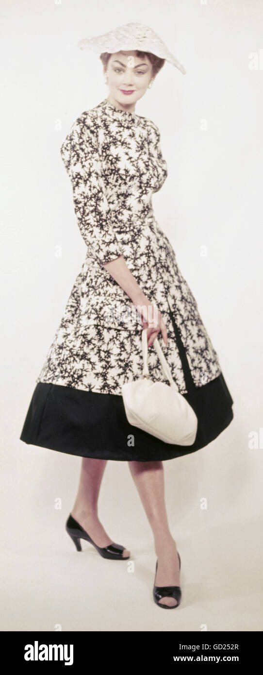 fashion, ladies' fashion, mannequin in summer dress, 1955, Additional ...