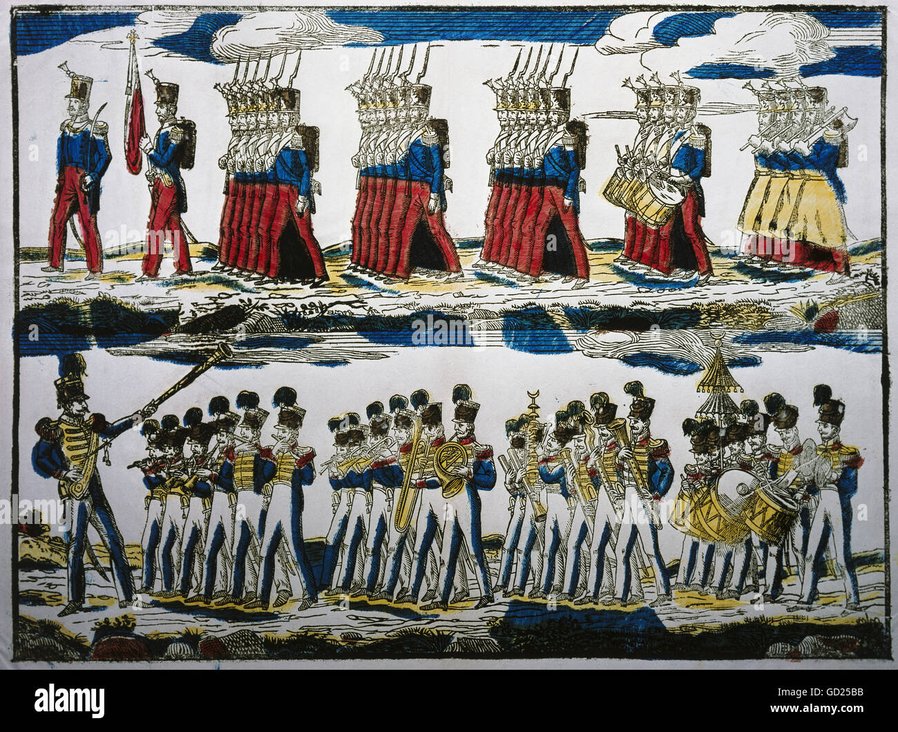 Military france army infantry musicians hi-res stock photography and ...