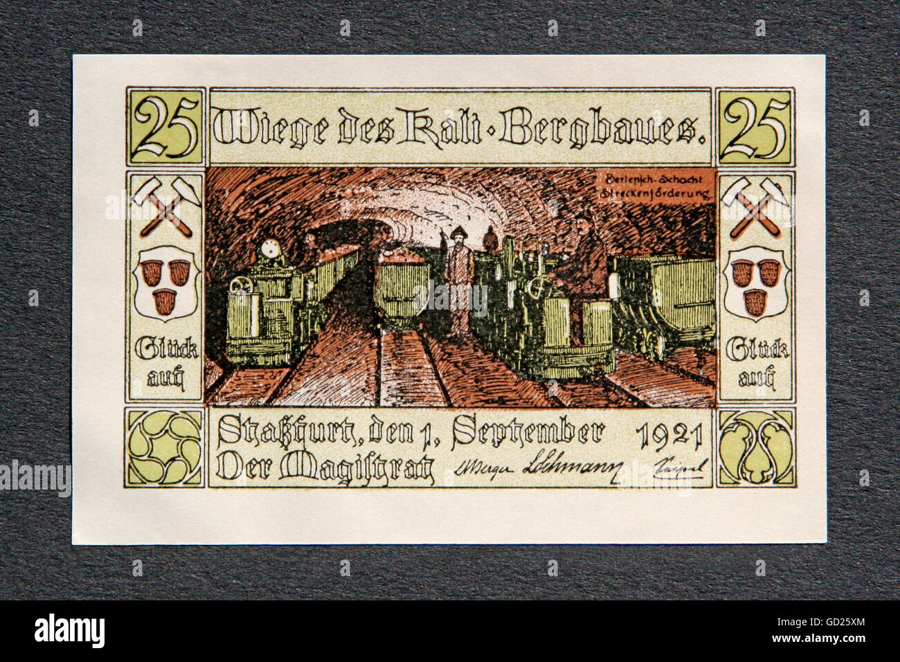 finances / money, bank notes, Germany, 75 Pfennig, obverse, released by ...