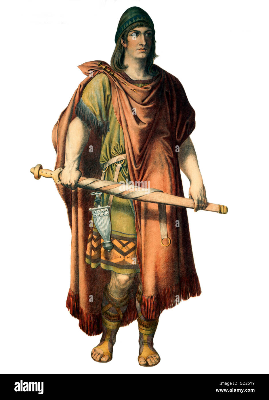 Ancient world germanics tribal chieftain hi-res stock photography and ...