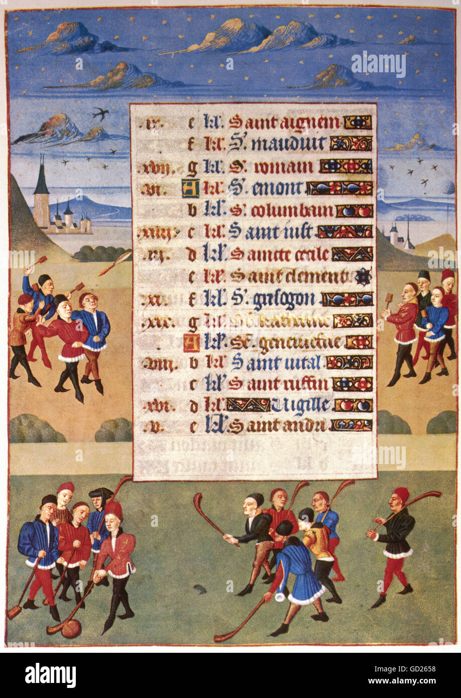 Medieval calendar hi-res stock photography and images - Alamy