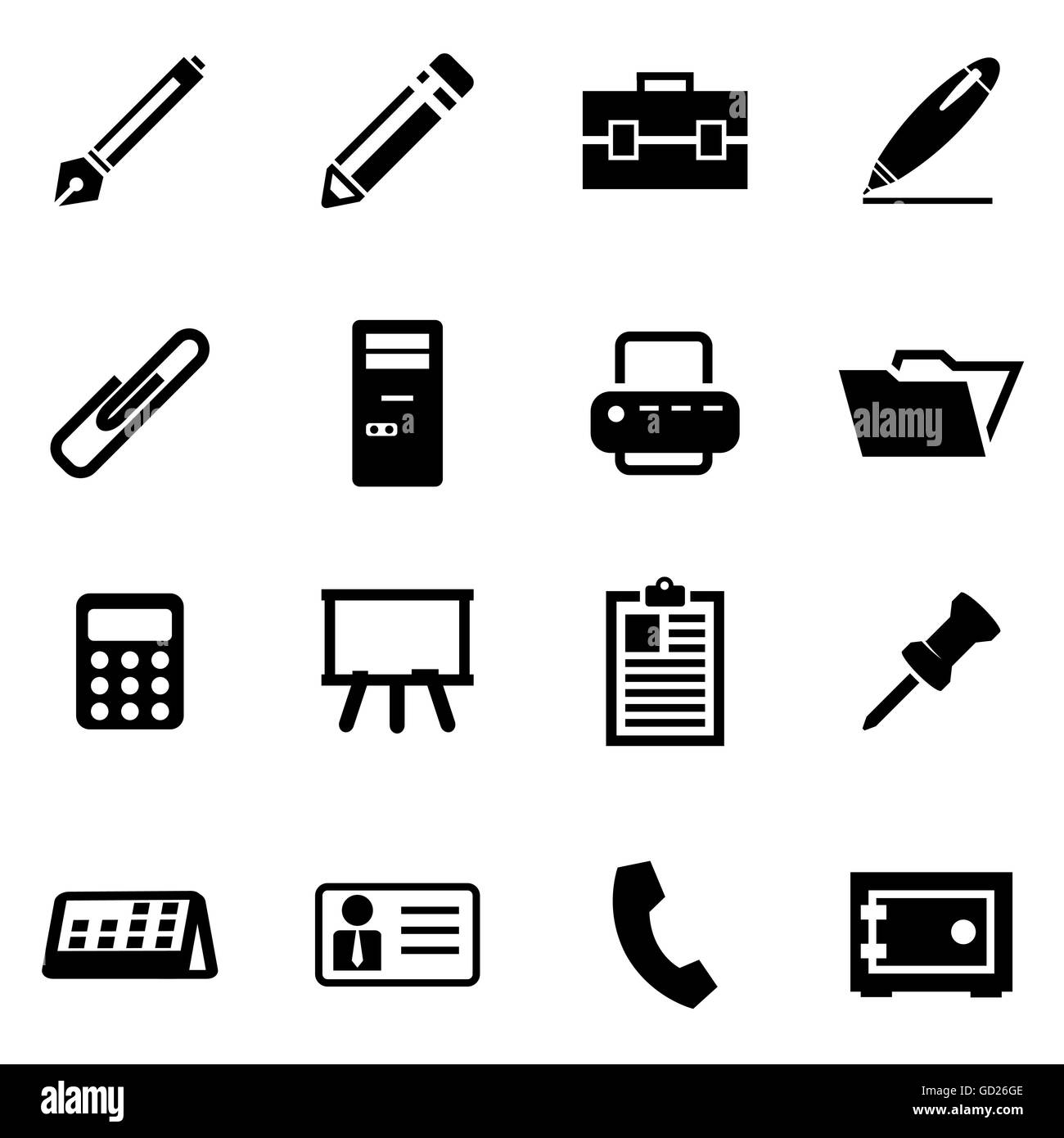 Vector black notes icon set Stock Vector Image & Art - Alamy