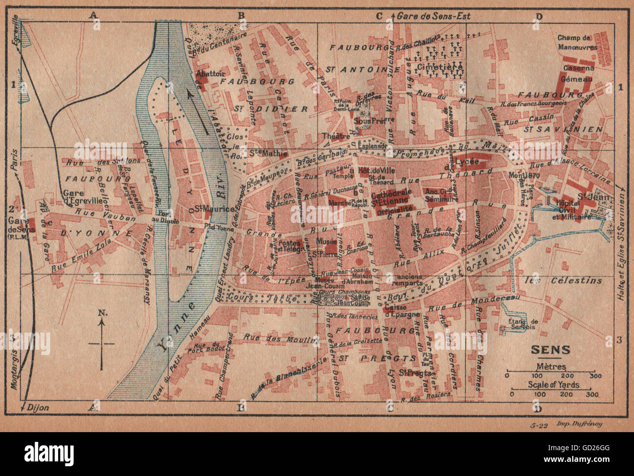 Sens city france hi-res stock photography and images - Alamy