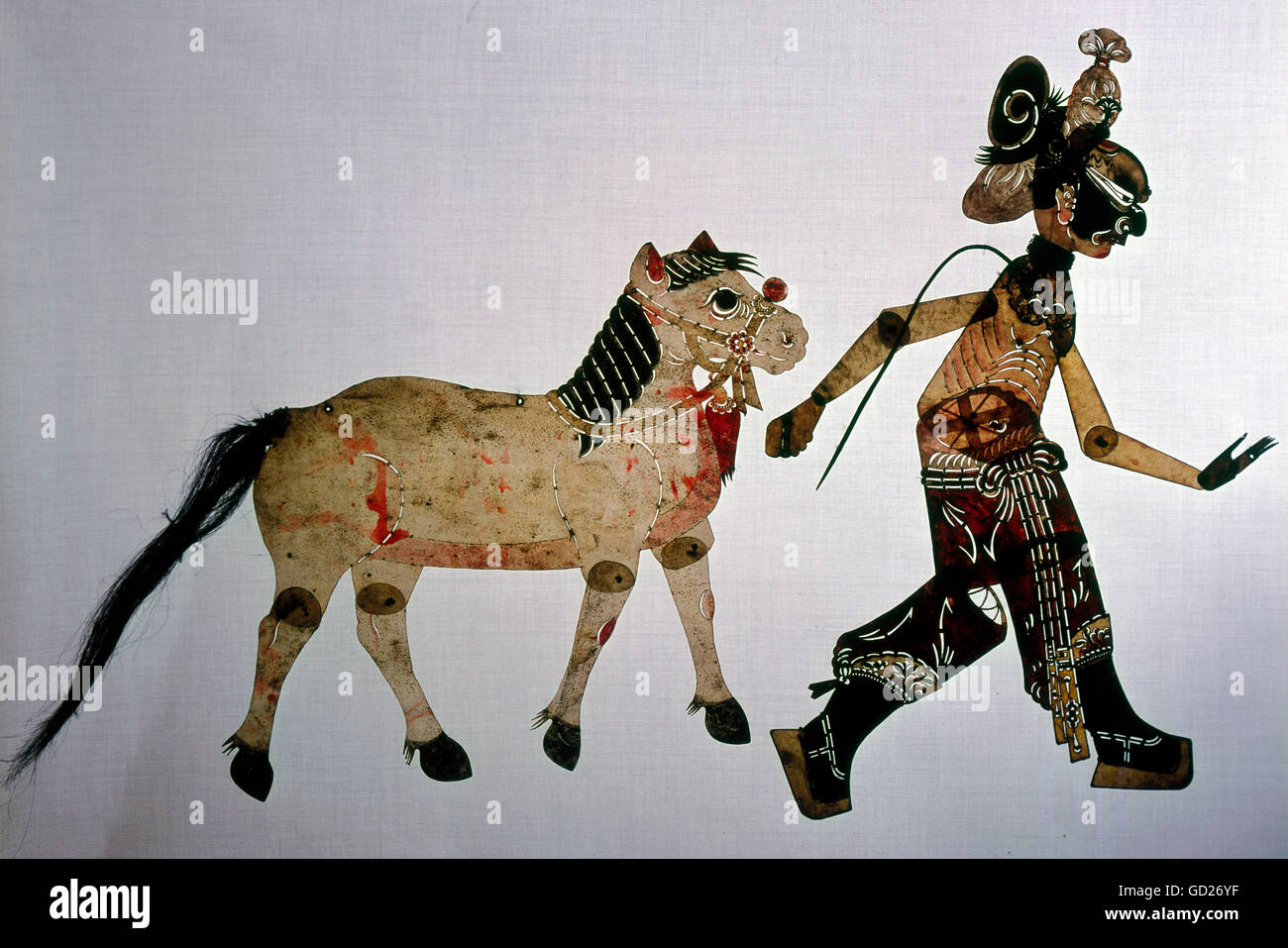 fine arts, China, Chinese shadow puppetry, shadow puppet, Szechuan, bad ...