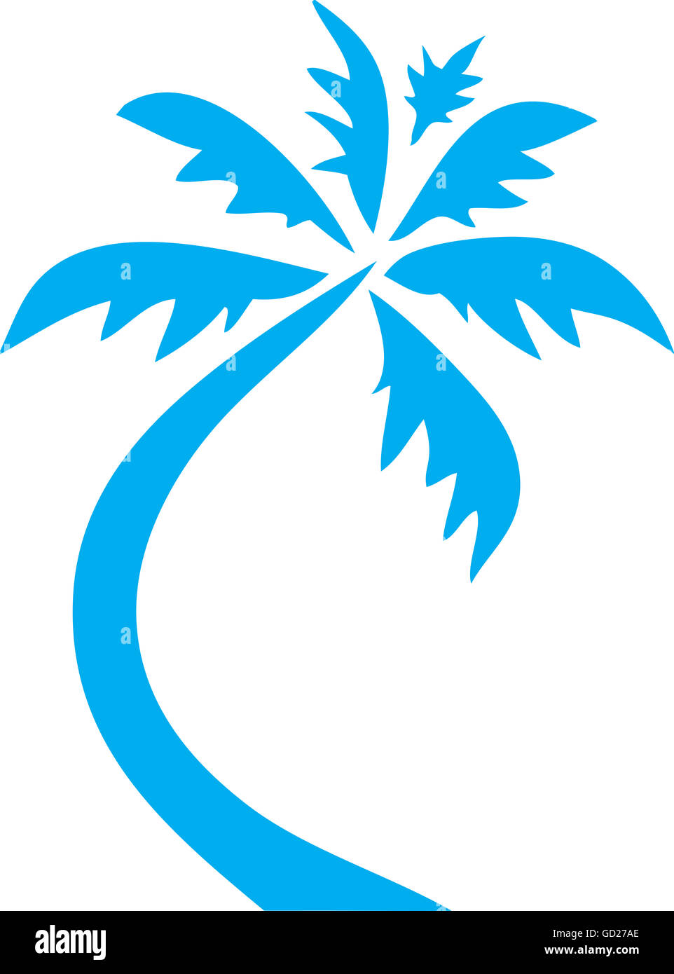 Blue Palm Tree Stock Photo - Alamy