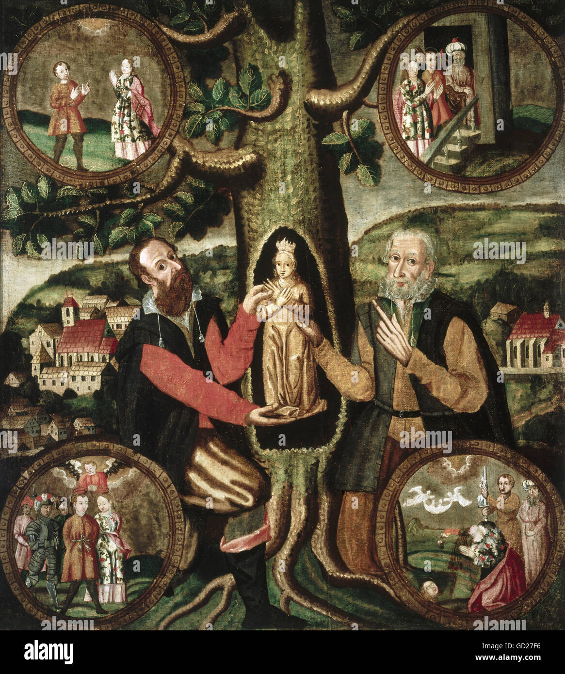 fine arts, religious art, painting, "The Invention of the Saint Corona ...