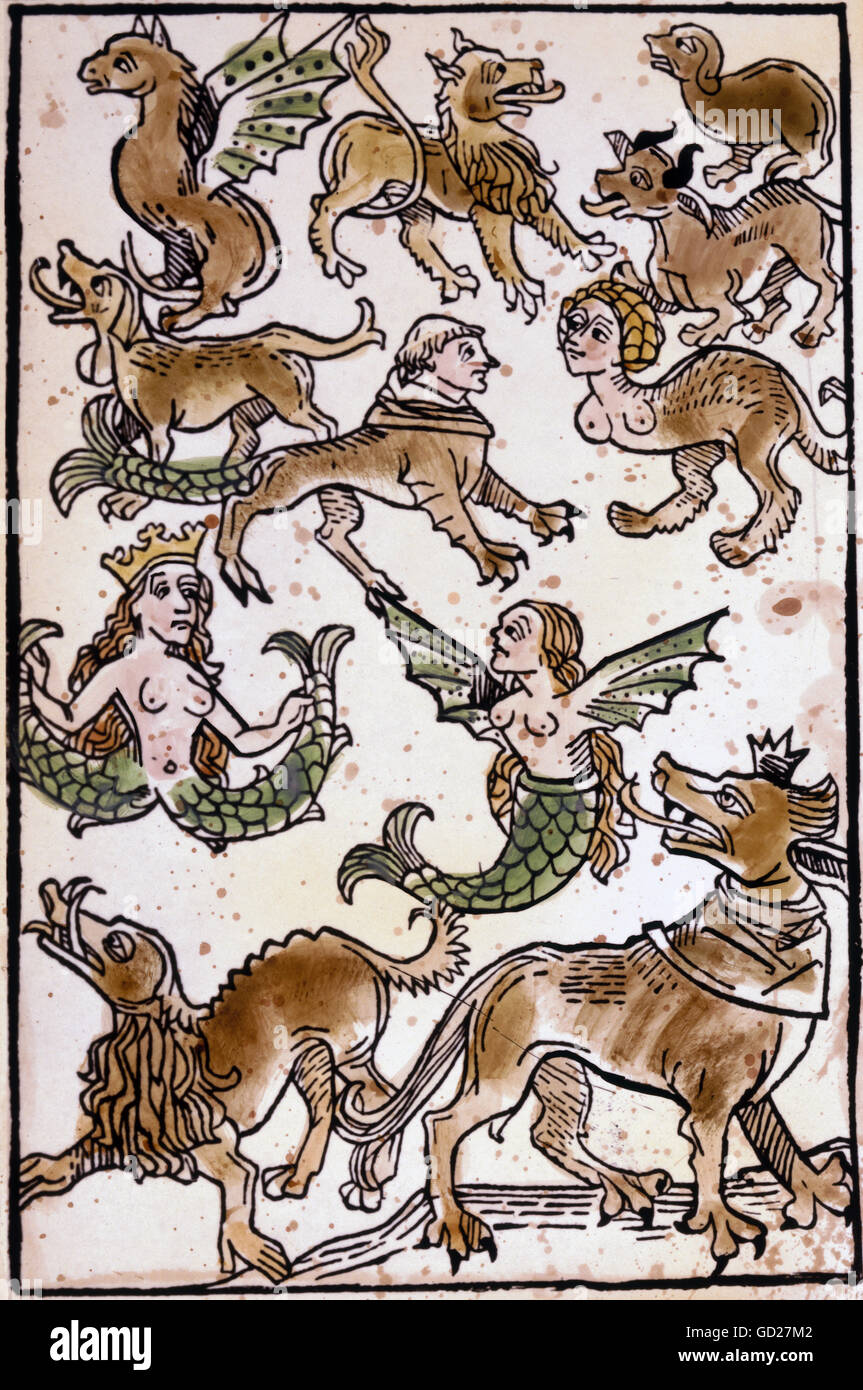superstition, mythological creatures, several mythological creatures ...
