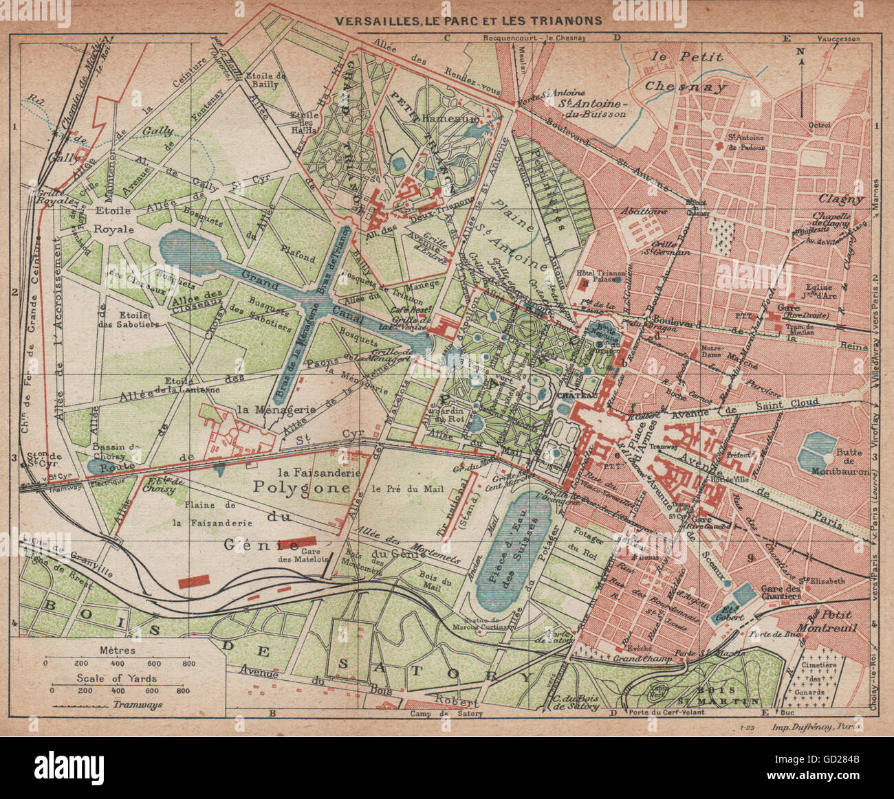 Versailles plan hi-res stock photography and images - Alamy