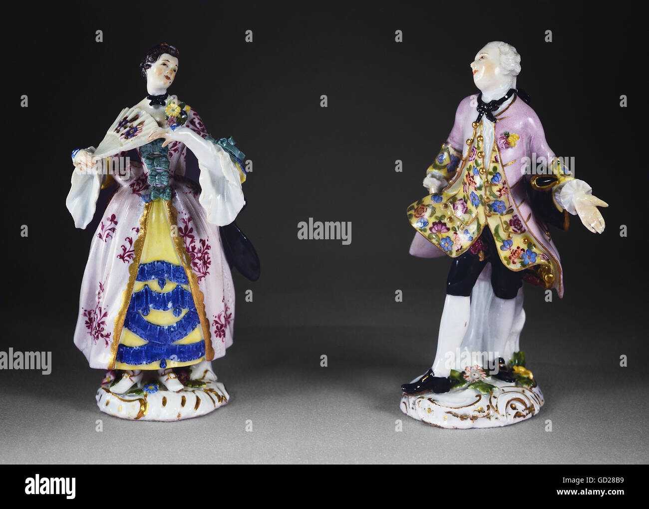 fine arts, porcelain, Meissen porcelain, "Kokette" (coquette), height ...