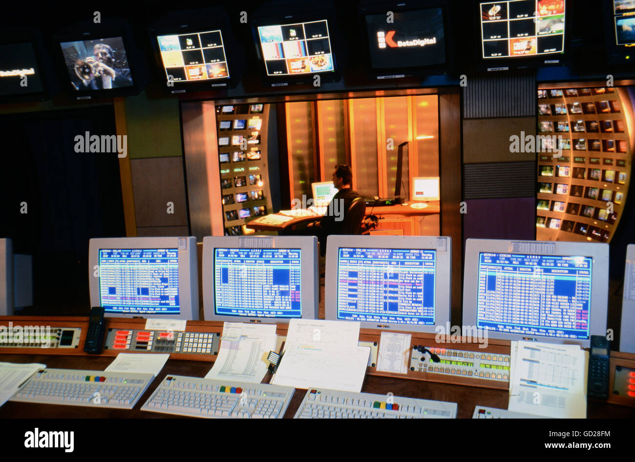 broadcast, broadcast studio, Kirch Media, Germany, circa 2000 ...