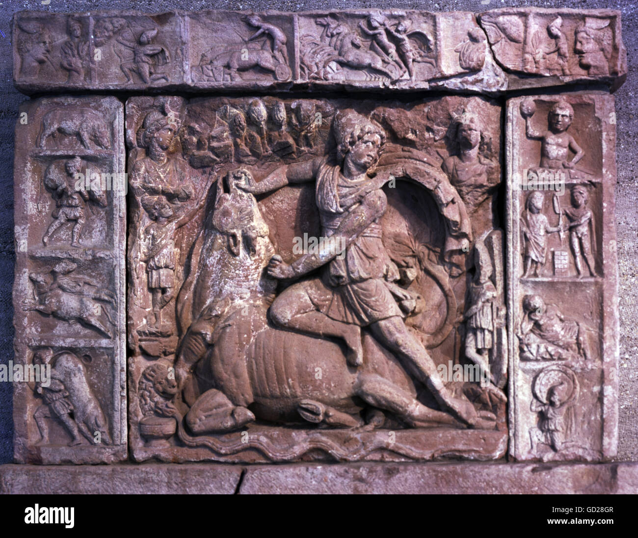 fine arts, ancient world, Roman Empire, sculpture, tauroctony, Mithras ...